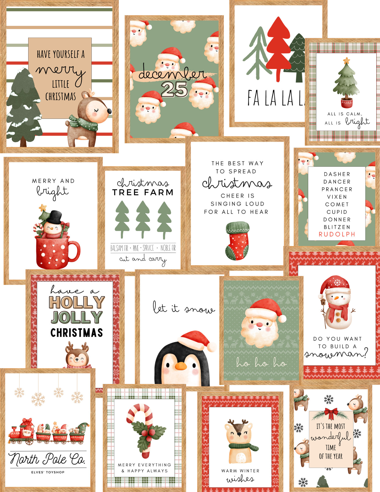 Classic Christmas Classroom Decor Pack - Etsy