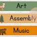 Woodland Visual Classroom Schedule [editable] - Etsy