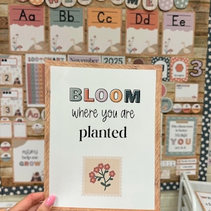 Cottagecore Complete Classroom Collection [editable] - Etsy
