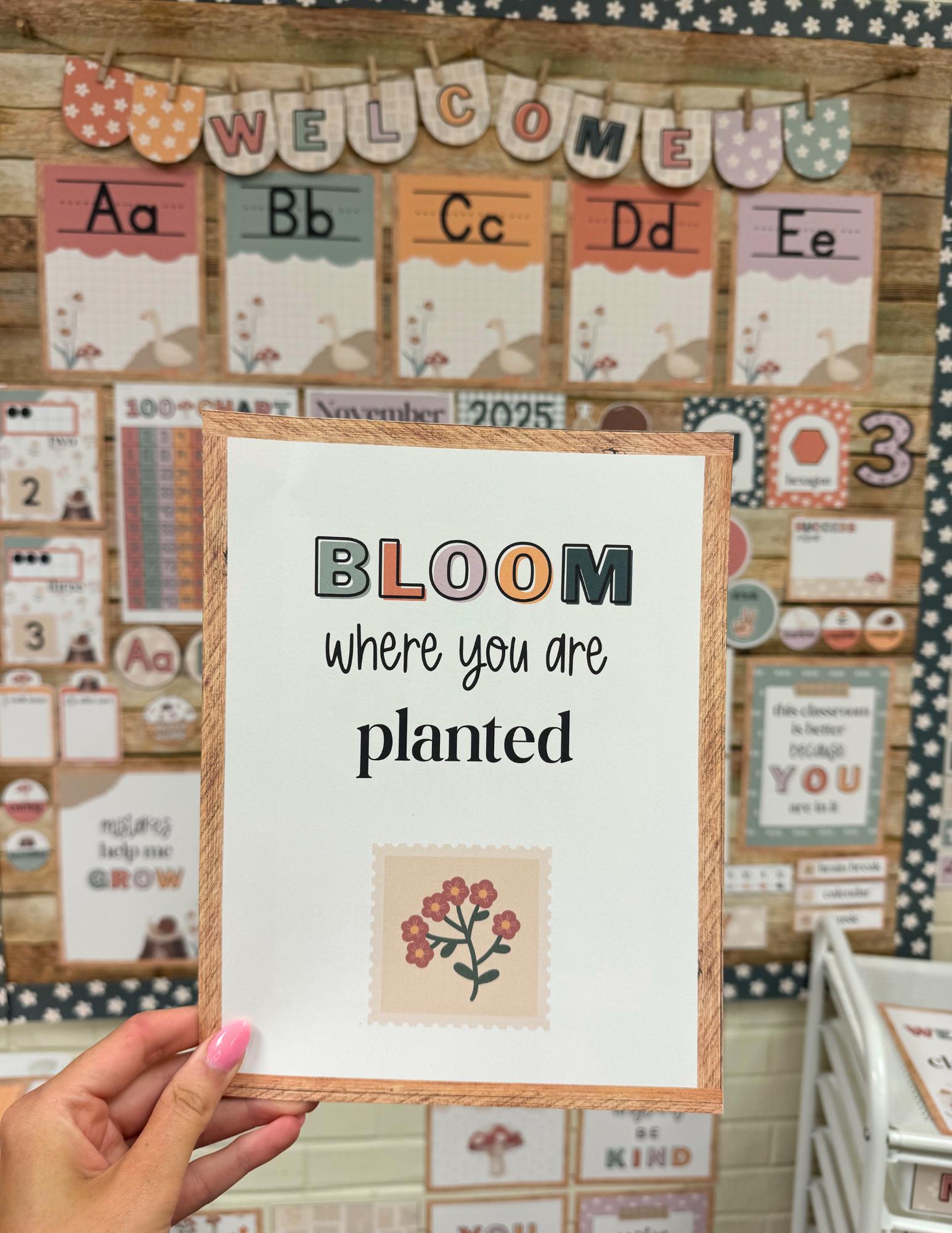 Cottagecore Classroom Decor Bundle [editable] - Etsy