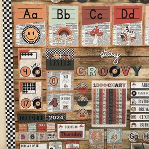 Groovy Vintage Complete Classroom Collection [editable] [digital ...