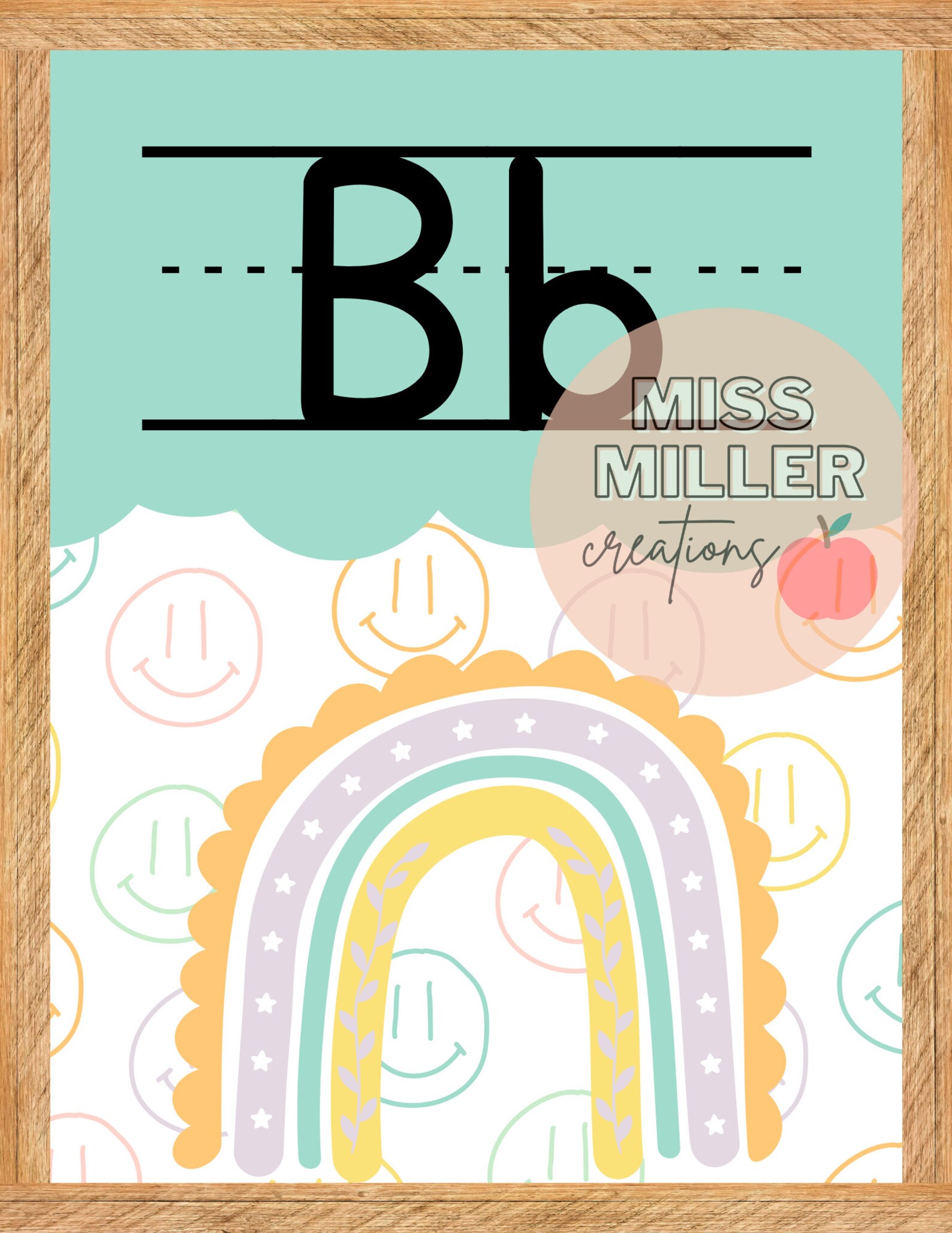 Pastel Boho Rainbow Alphabet Posters | Etsy