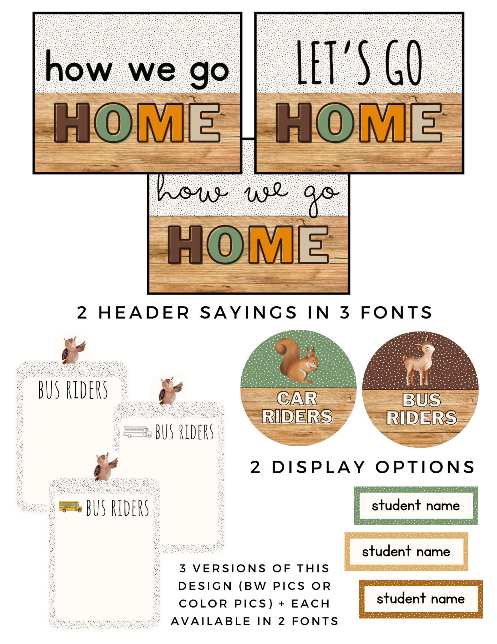 Woodland Dismissal Chart - Etsy