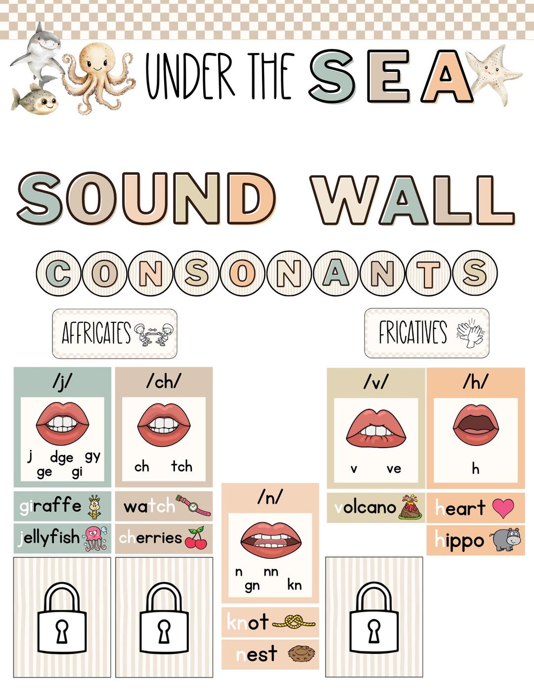 Under the Sea Sound Wall [editable] - Etsy