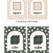Cottagecore Classroom Shape Posters [EDITABLE] - Etsy