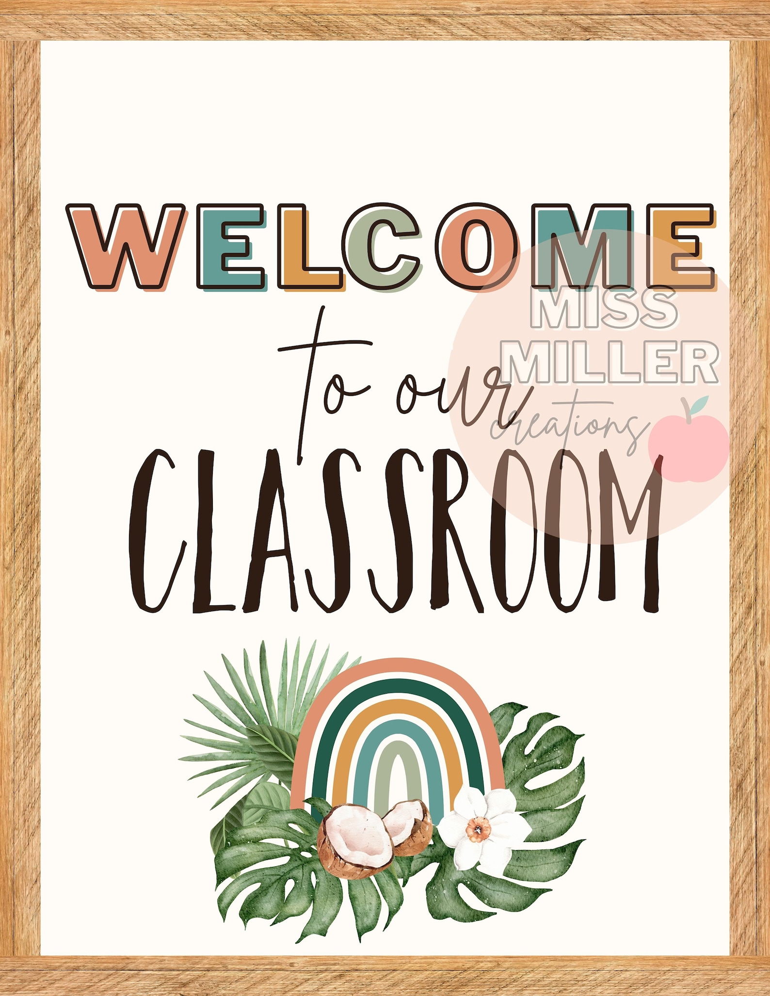 Boho Tropics Classroom Decor Posters - Etsy