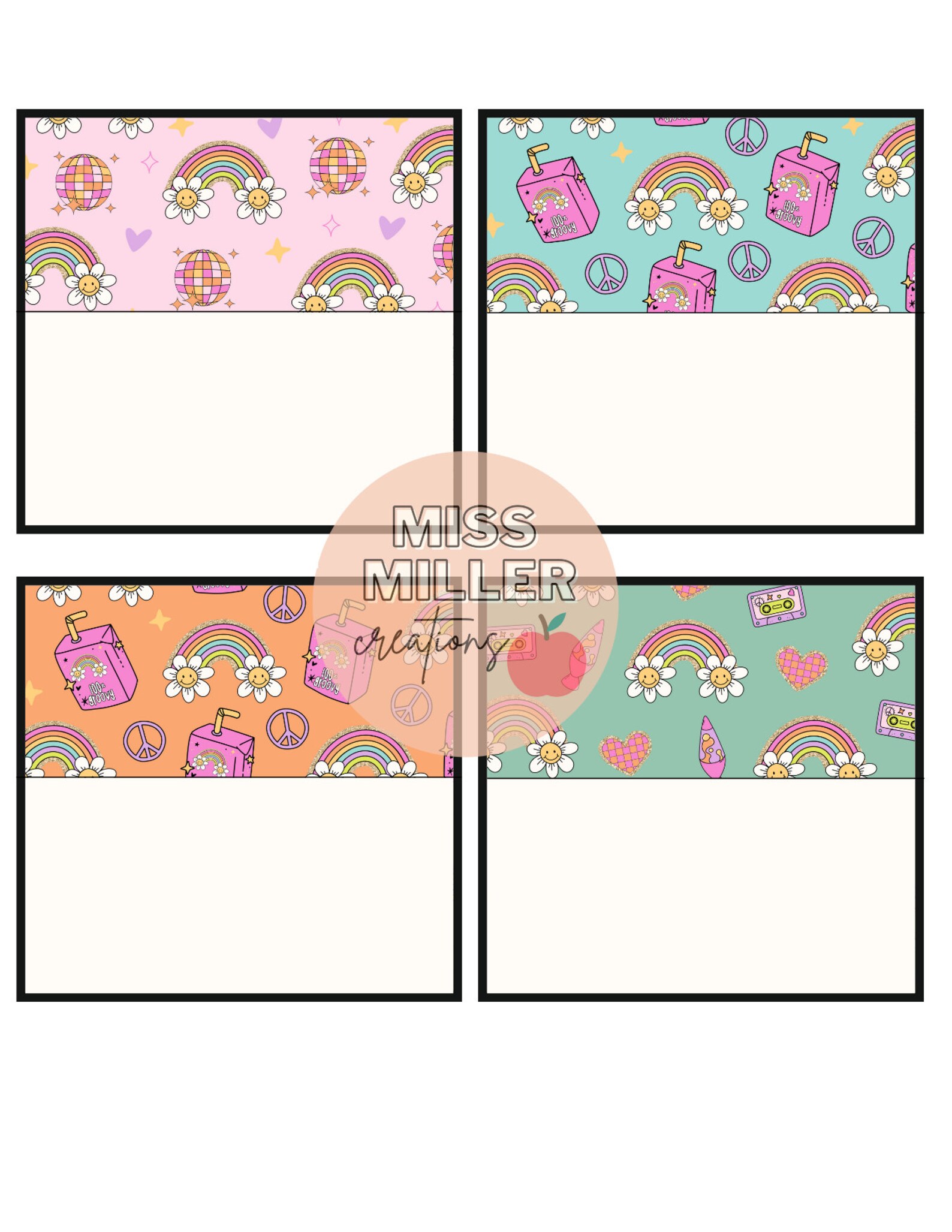 Disco Era Classroom Labels [editable] - Etsy