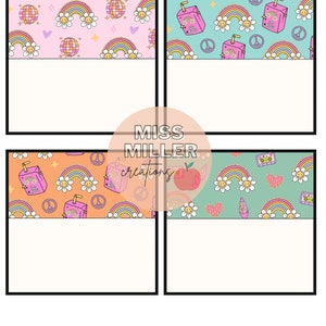 Disco Era Classroom Labels [editable] - Etsy