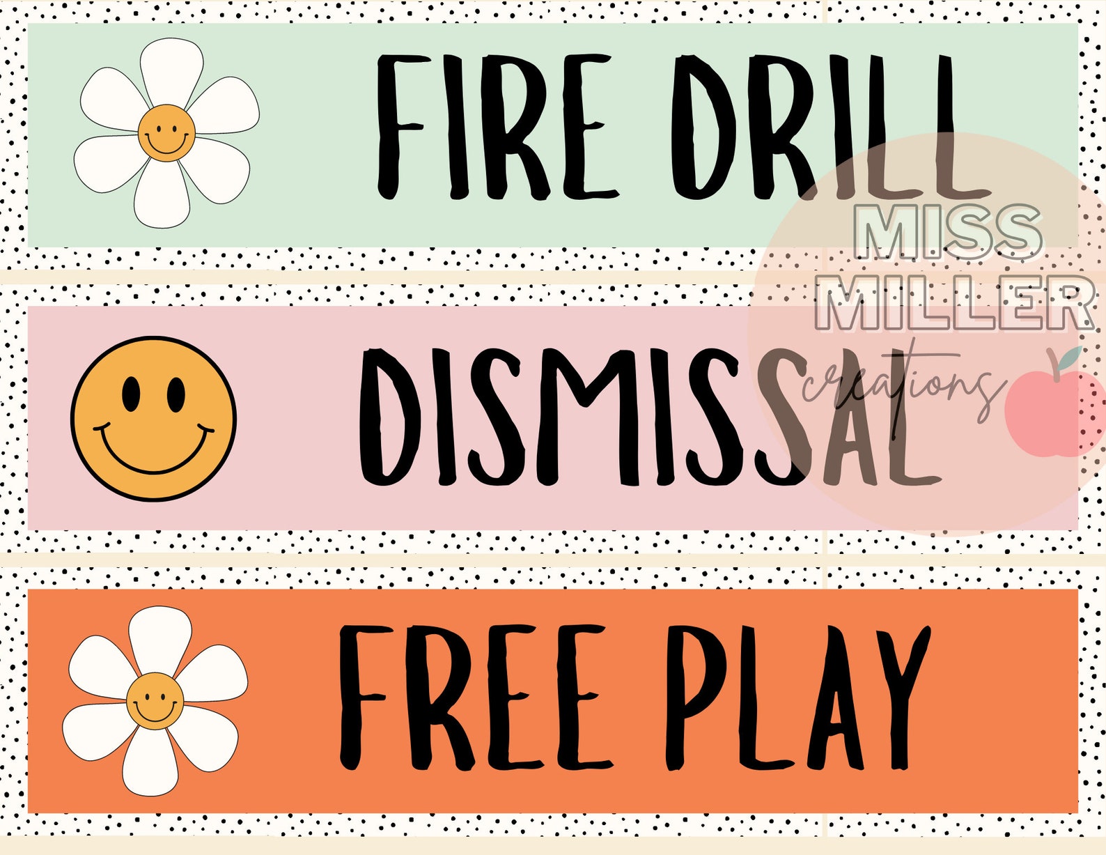 Groovy Boho Classroom Schedule editable - Etsy