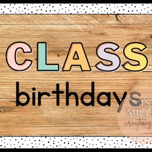 Pastel Boho Rainbow Class Birthday Display - Etsy