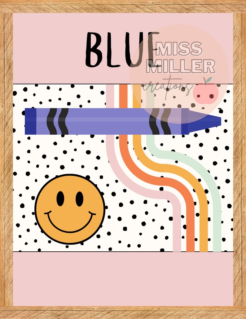 Groovy Boho Classroom Color Posters - Etsy