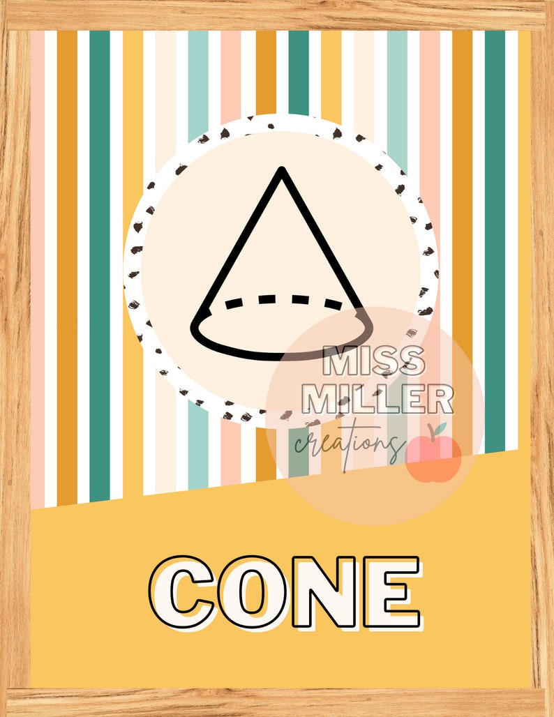 Modern Boho Rainbow Classroom Shape Posters - Etsy