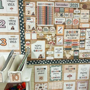 Cottagecore Complete Classroom Collection [editable] - Etsy