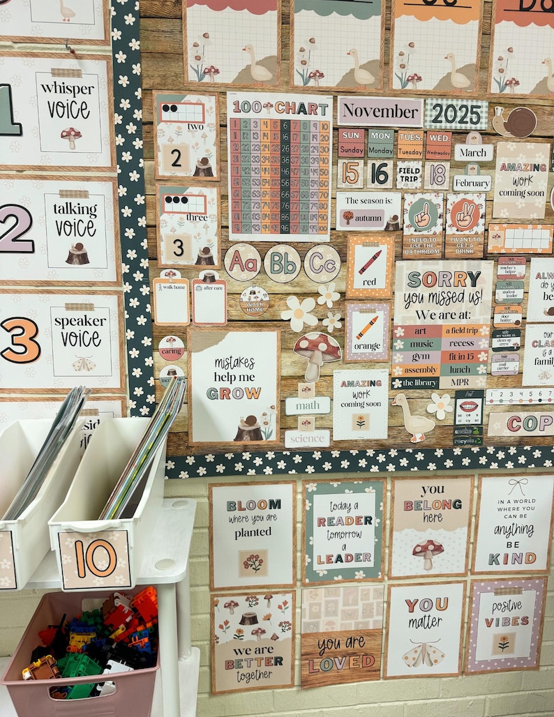 Cottagecore Complete Classroom Collection [editable] - Etsy