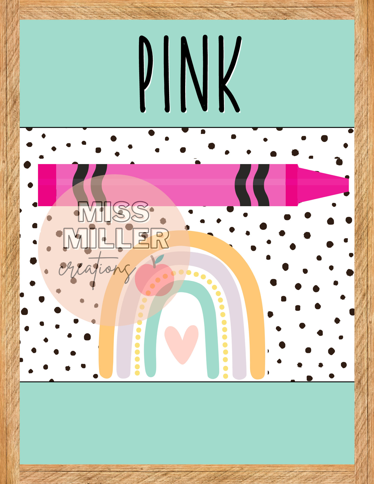 Pastel Boho Rainbow Color Word Posters - Etsy
