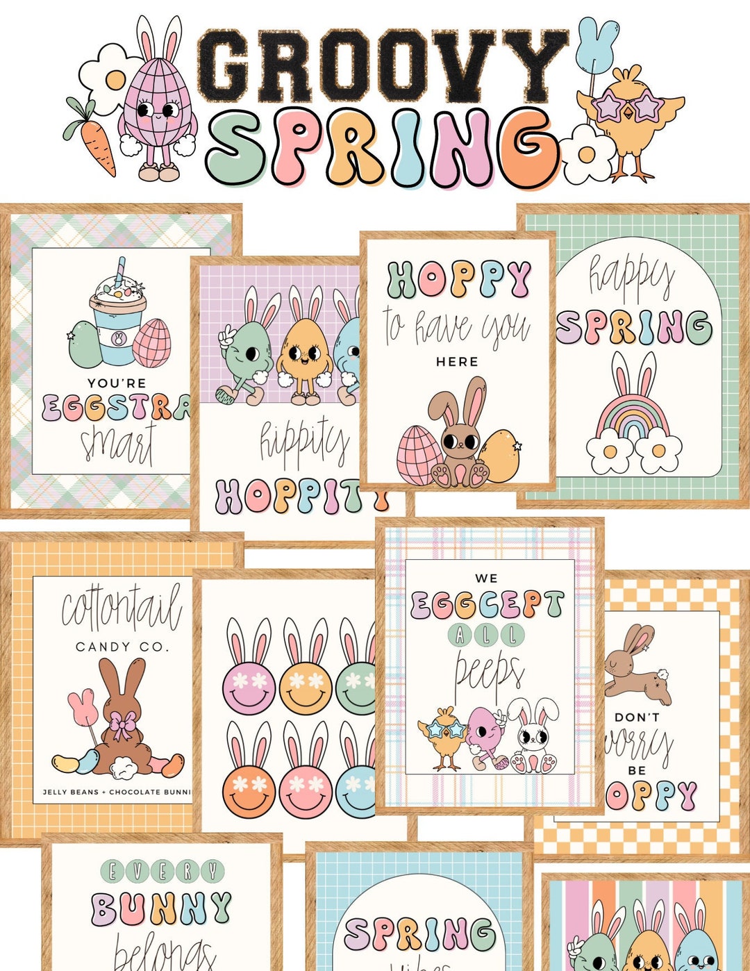 Groovy Spring Classroom Decor Posters - Etsy