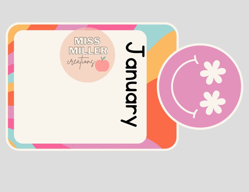 Groovy Glitter Class Birthday Display editable - Etsy