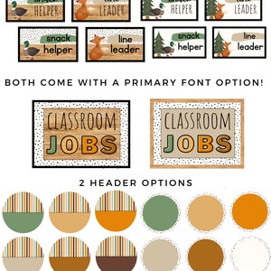 Woodland Classroom Jobs Display [editable] - Etsy UK