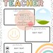 Pastel Boho Rainbow Meet the Teacher Template editable - Etsy