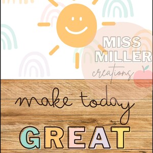 Pastel Boho Rainbow Classroom Quote Posters - Etsy