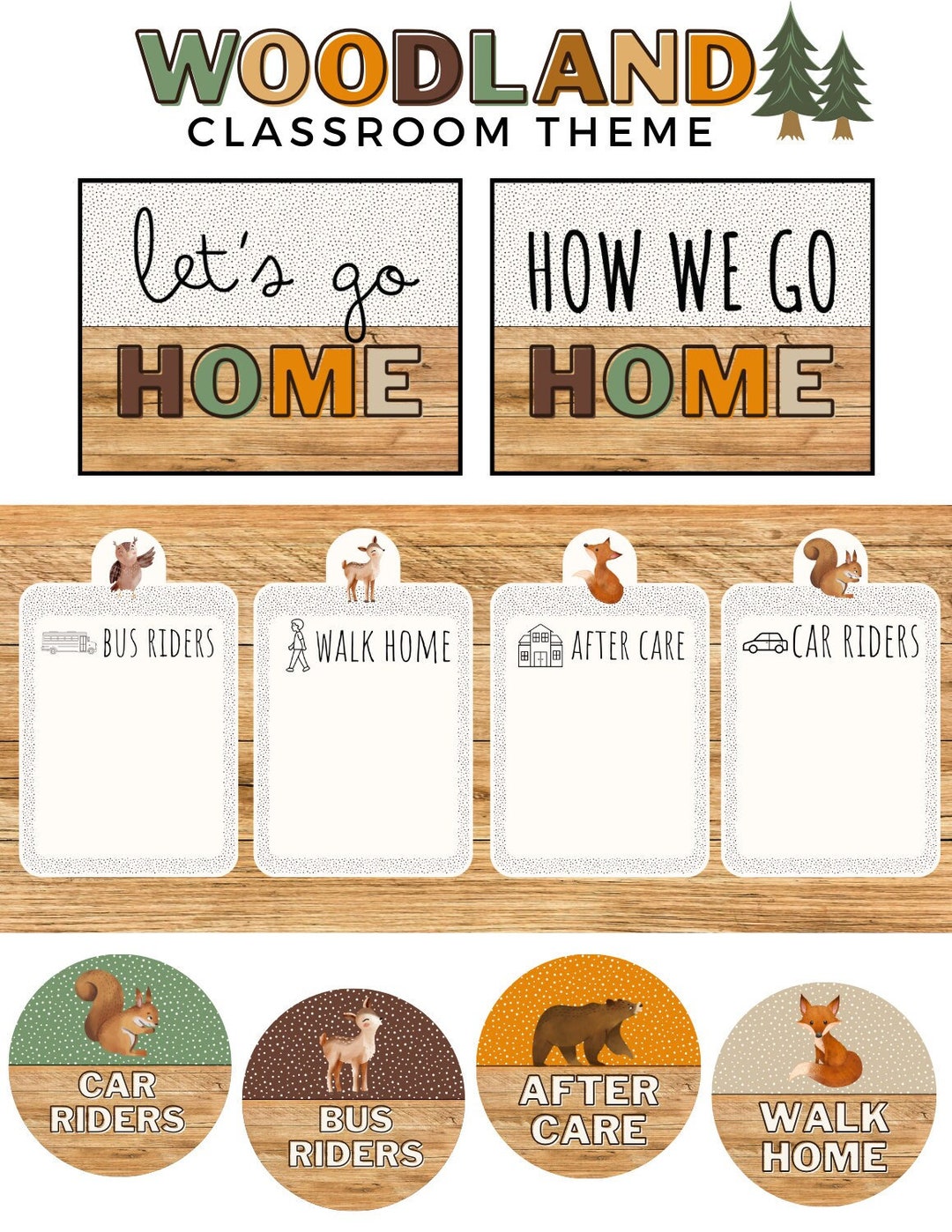 Woodland Dismissal Chart - Etsy