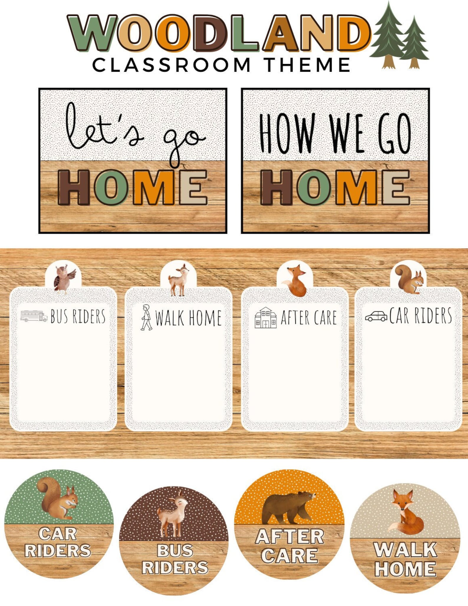 Woodland Dismissal Chart - Etsy