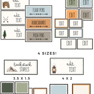 Adventure Teacher Toolbox Labels [editable] - Etsy