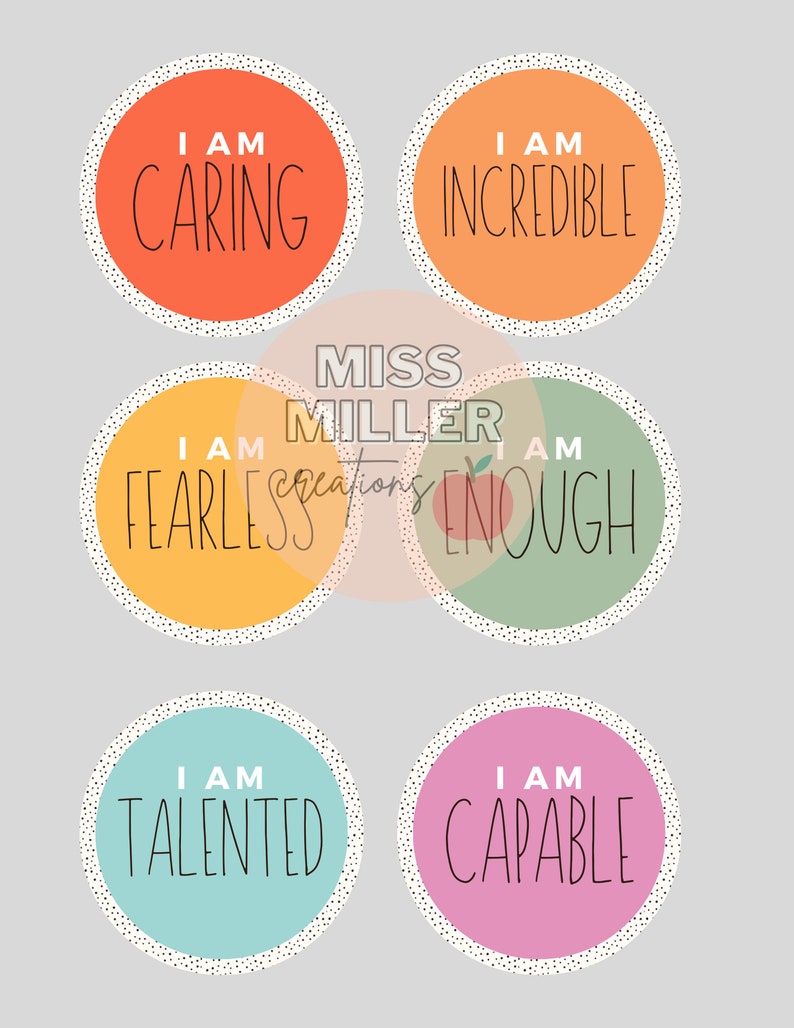 Retro Rainbow Affirmation Station - Etsy