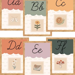 Cottagecore Classroom Alphabet Posters - Etsy