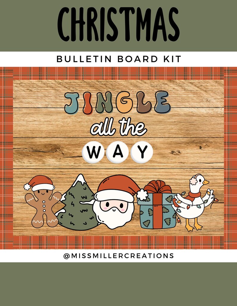 Jingle All the Way Bulletin Board Kit - Etsy