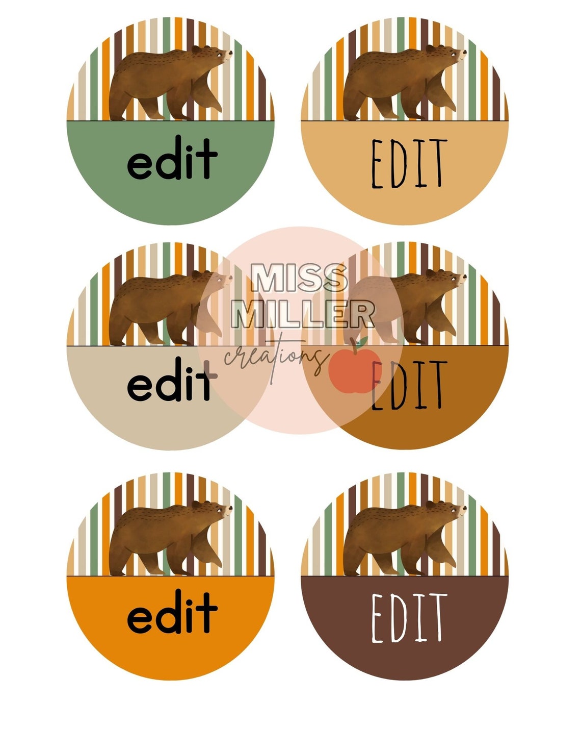 Woodland Classroom Labels editable - Etsy