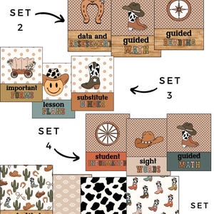 Wild Wild West Binder Covers [editable] - Etsy
