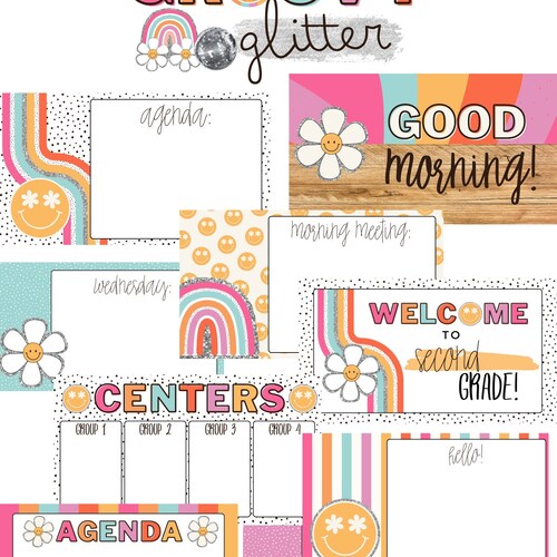 Groovy Boho Google Slides Templates - Etsy