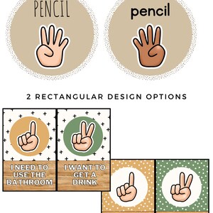 Woodland Hand Signals Classroom Posters [editable] - Etsy