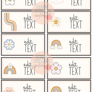Daisy Dreams Teacher Toolbox Labels [editable] - Etsy