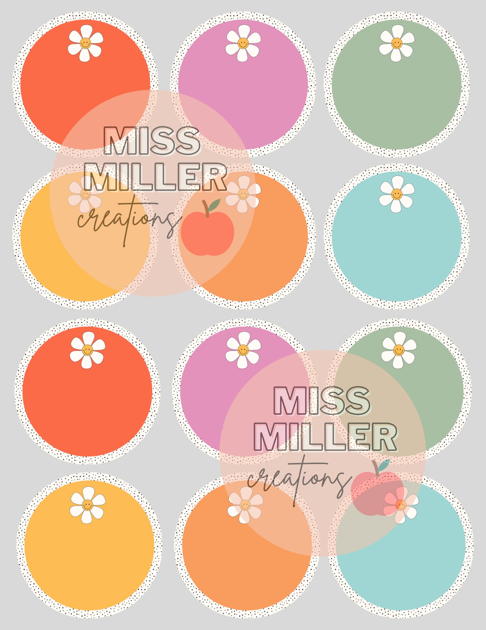 Retro Rainbow Classroom Door Display editable Features - Etsy