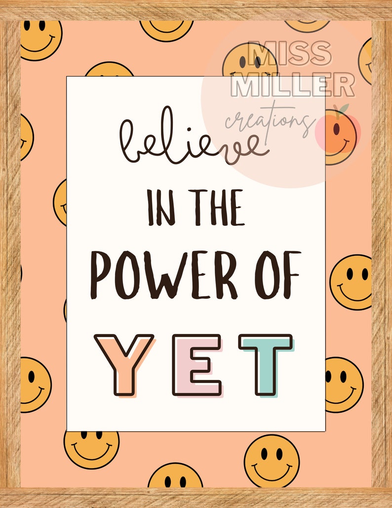 Groovy Boho Classroom Quote Posters - Etsy