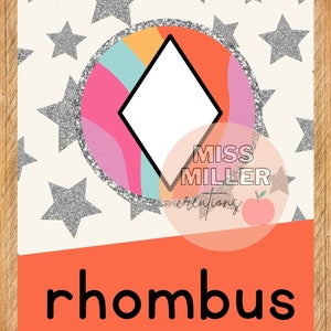 Groovy Glitter Shape Posters - Etsy