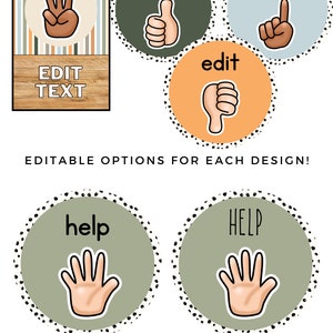 Adventure Hand Signals Classroom Posters [editable] - Etsy