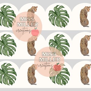 Boho Tropics Bulletin Board Borders - Etsy