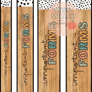 Boho Tropics Binder Covers [editable] - Etsy