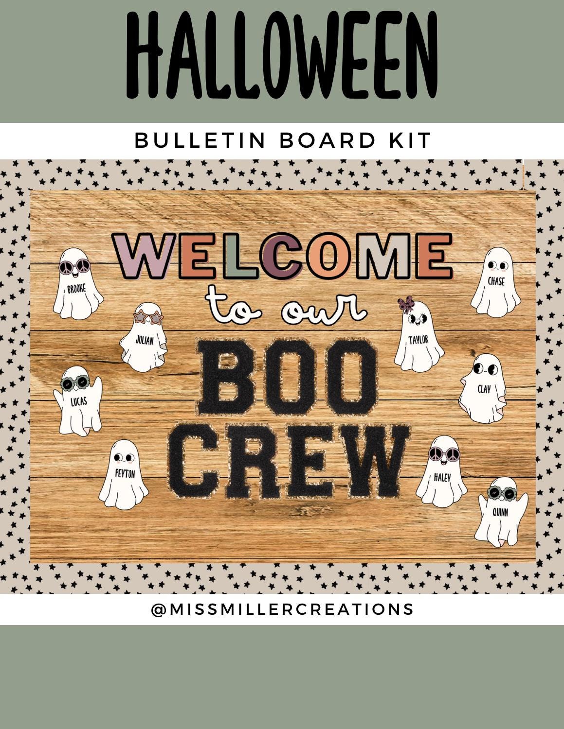 The Spooky Era: Welcome to Our Boo Crew Bulletin Board Kit - Etsy