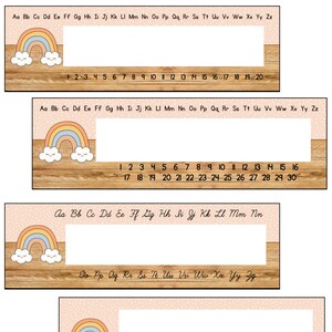 Daisy Dreams Desk Plates [editable] - Etsy