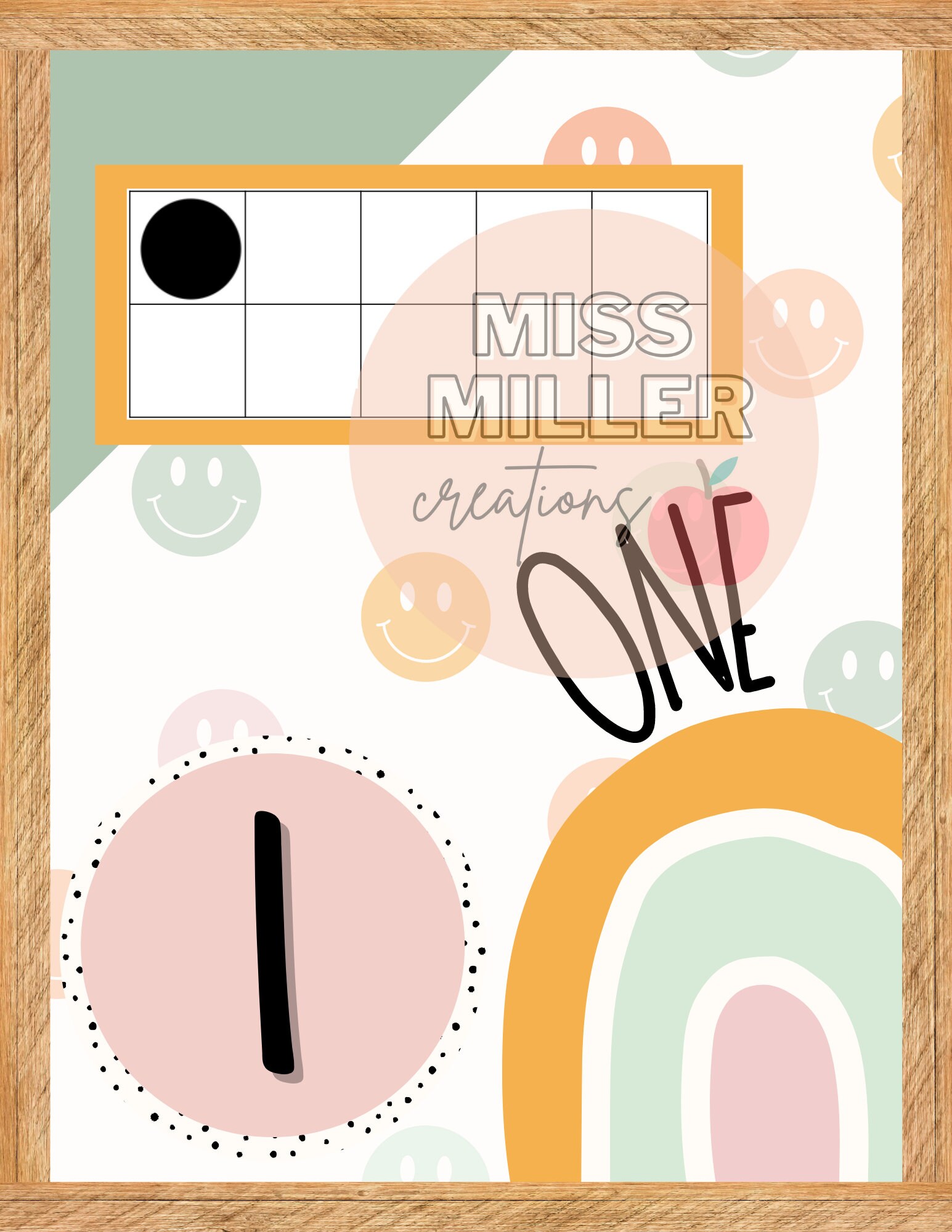 Groovy Boho Classroom Number Posters - Etsy