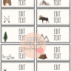 Adventure Teacher Toolbox Labels [editable] - Etsy