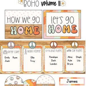 Groovy Boho Volume II Dismissal Chart - Etsy