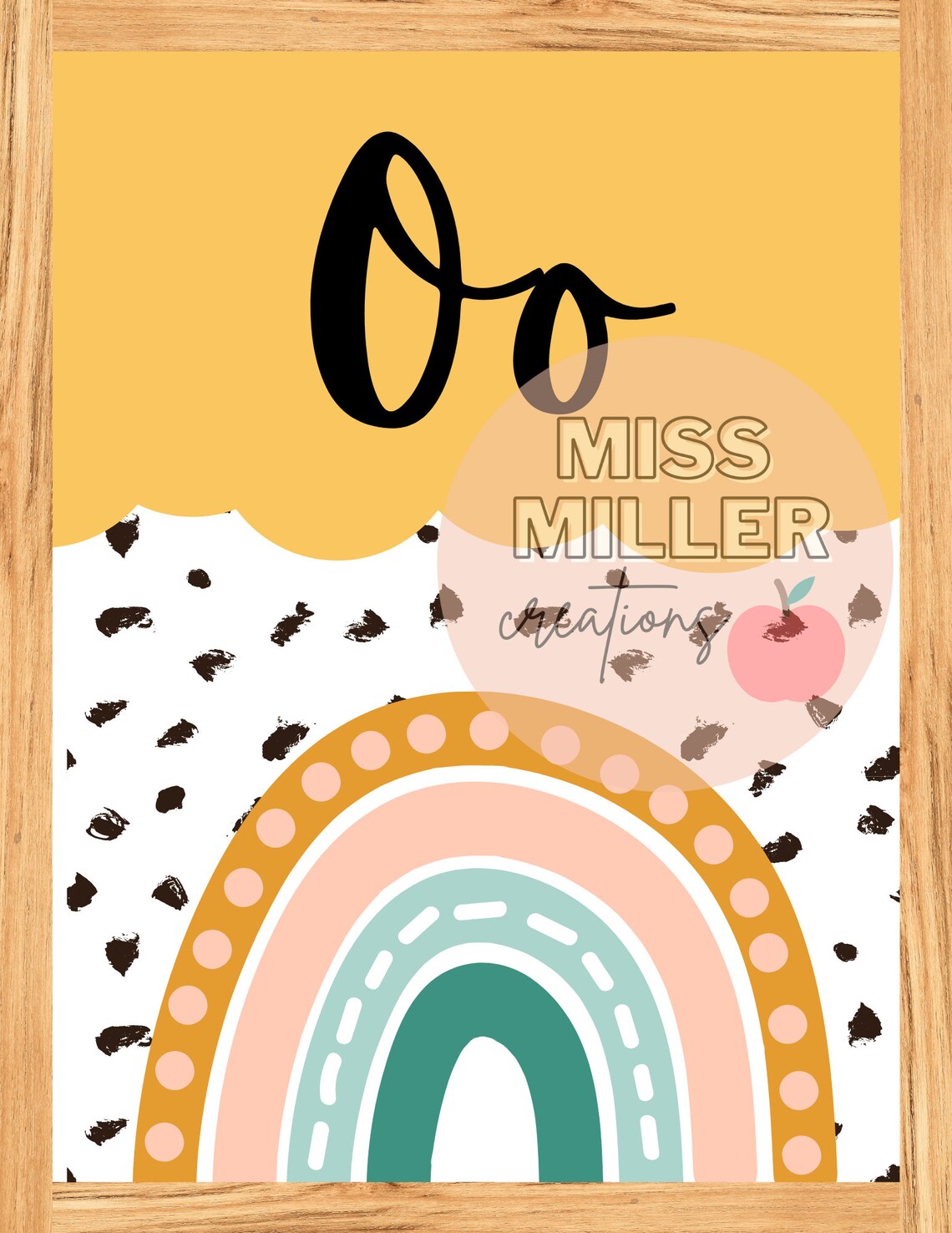 Modern Boho Rainbow Classroom Alphabet - Etsy