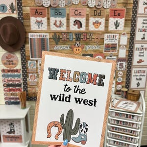 Wild Wild West Complete Classroom Collection [editable] - Etsy