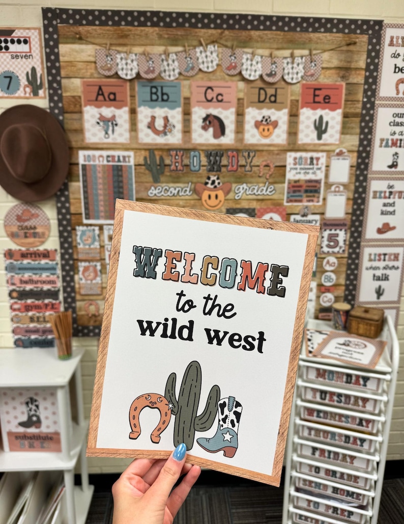 Wild Wild West Complete Classroom Collection [editable] - Etsy