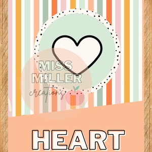 Groovy Boho Classroom Shape Posters - Etsy